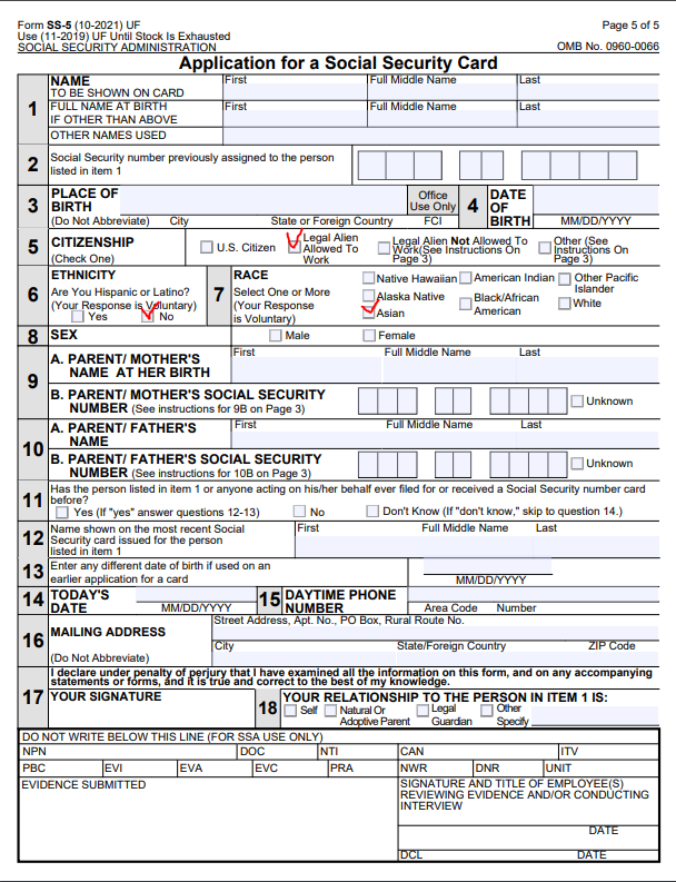 Social Security Number and Card (SSN) 발급 방법부터 모든 것 : 네이버 블로그