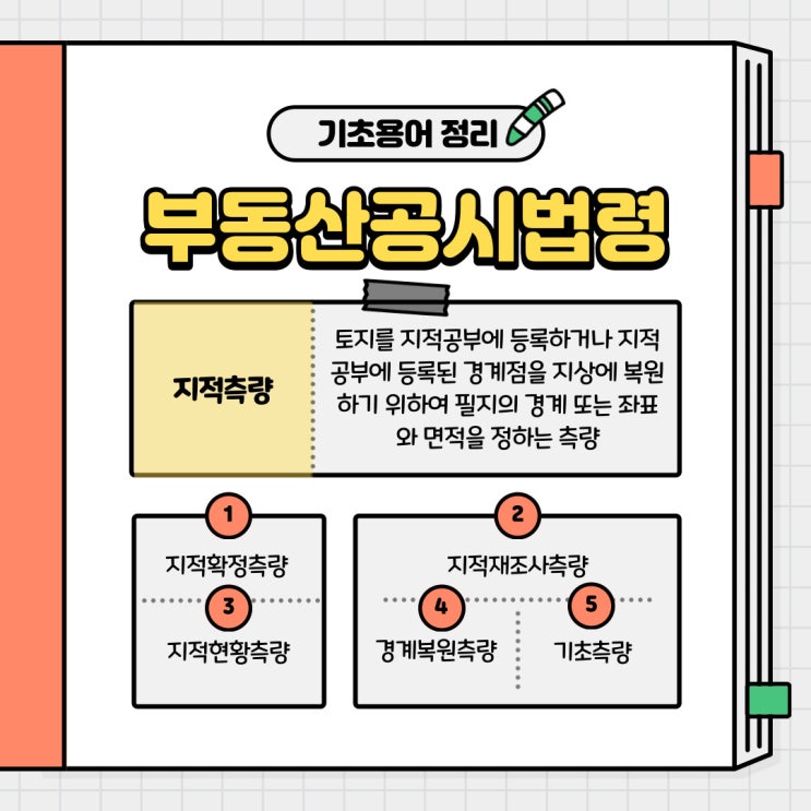 수원 권선구 공인중개사학원 기초용어 정리 지적측량지적확정측량 지적재조사측량 지적현황측량 경계복원측량 기초측량