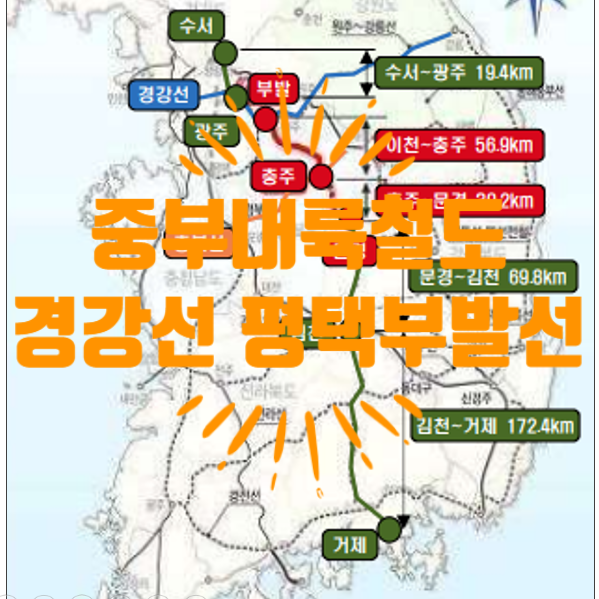 이천시 교통호재 중부내륙철도 경강선 평택 부발 선 네이버 블로그