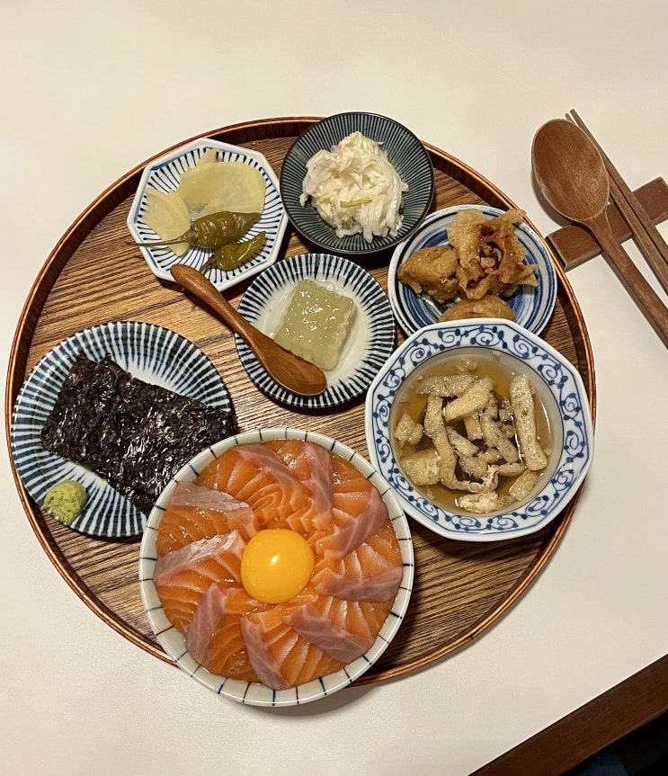 샤로수길 맛집 킷사서울 부타동 소유사케동 내돈내산 후기 💖 카페는 데일리오아시스 네이버 블로그