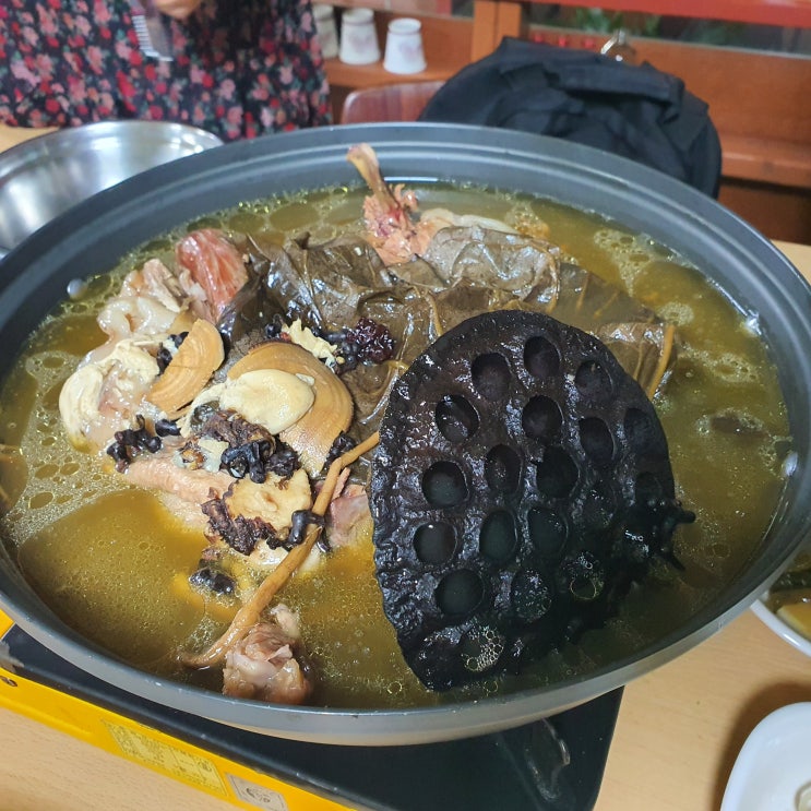 산골분위기 굿 부평 오리고기 삼계탕 삼산동 맛집 화랑농원 네이버 블로그