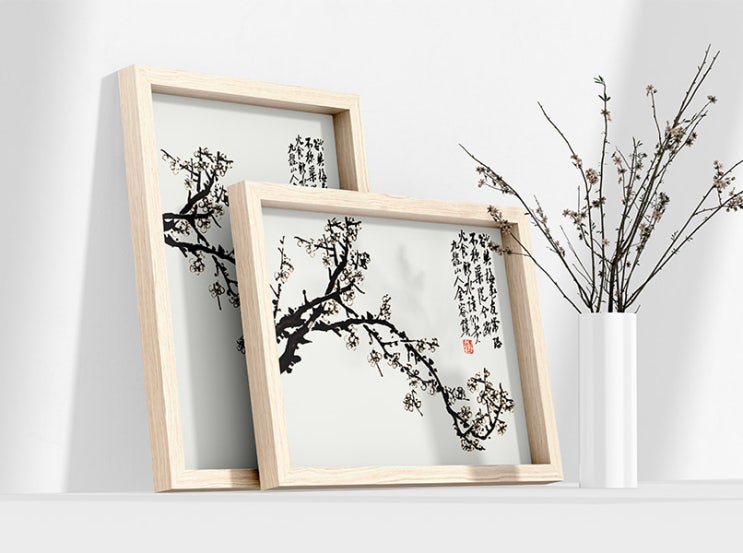 [ 신상품 수제 한지액자 ] 한국화 액자 추천 집들이 선물로 추천 : 네이버 블로그