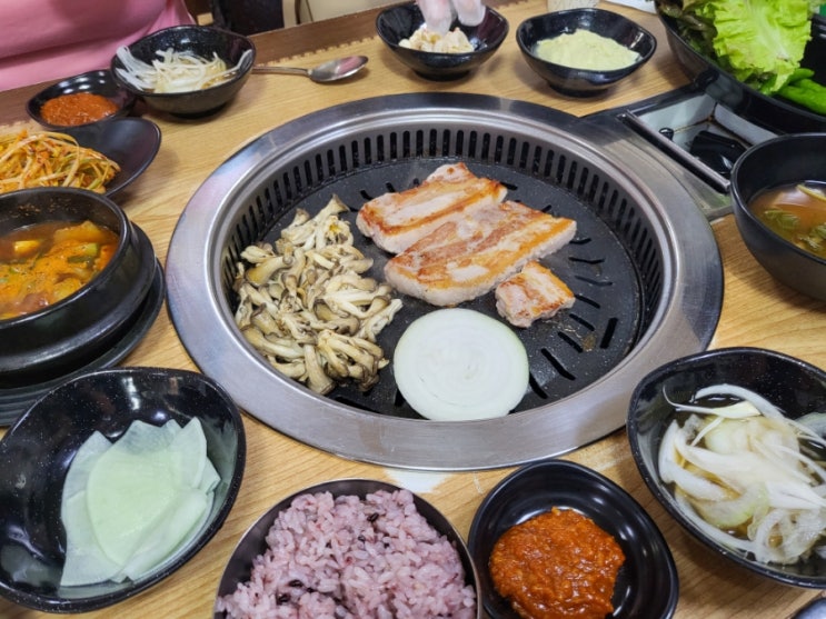 평택 된장양념이 된 맛있는 고기가 있는 된장박이진성집 네이버 블로그