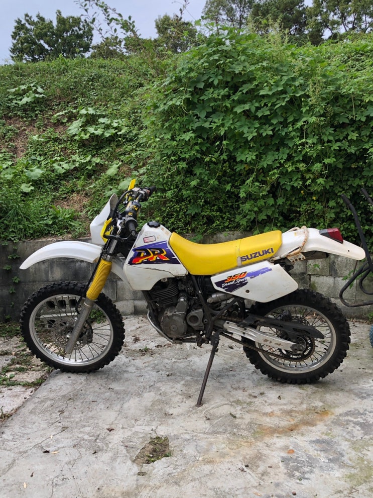 DR350SE 리어 브레이크 패드 교환 : 네이버 블로그