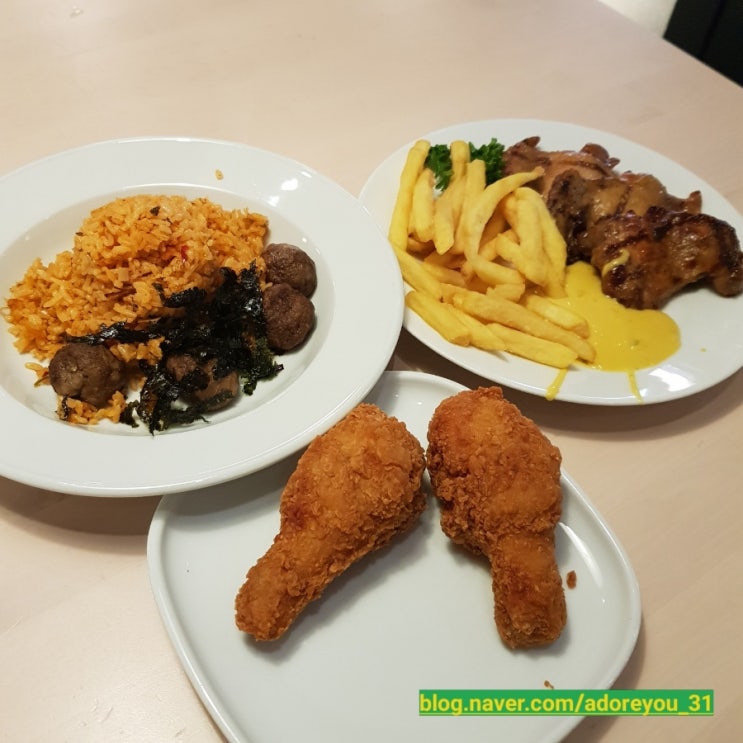 이케아 푸드코트 미트볼 김치볶음밥 소금구이 닭갈비스테이크 치킨 드럼스틱 네이버 블로그