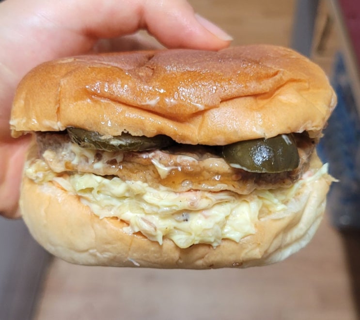 (한스베이커리)아빠가 좋아하는 햄버거 리뷰 : 네이버 블로그