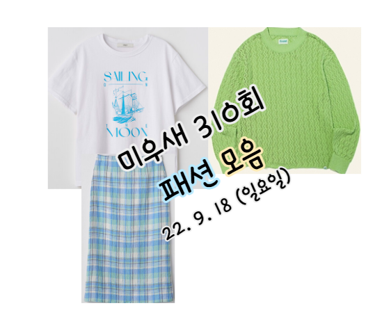 310회 미우새 김지민 반팔 티셔츠 체크 치마 스커트 머리띠 헤어밴드 가방 크로스백 김종민 니트 신동엽 카라 폴로 반팔 티