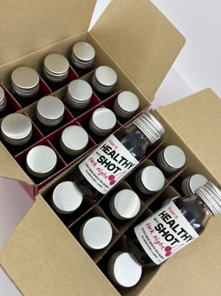 [슈가엑스 헬씨샷 다크나이트] 숙면을 도와주는 유기농 타트체리 : 네이버 블로그