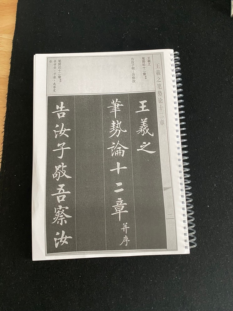 서예 행서체, 왕희지 필세론 12장 : 네이버 블로그