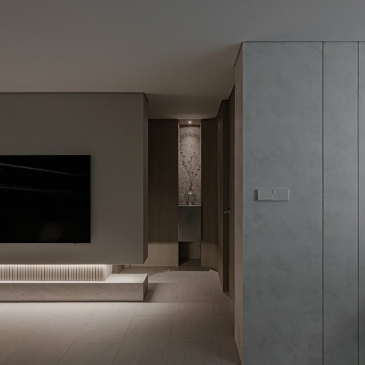 '거실과 주방의 공간을 바꾼 우리 집' 길음 뉴타운 푸르지오 2단지 APT 33PY_[일하다 디자인] : 네이버 블로그