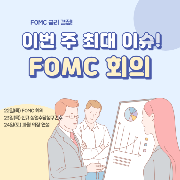 FOMC 회의 일정, 미국 금리 결정, 이번 주 주요 일정 소개, 금융 관련 주 종목을 노리자! : 네이버 블로그