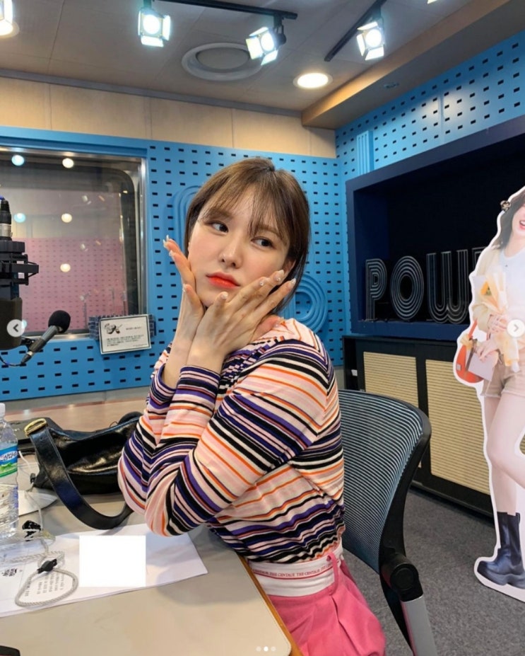 레드벨벳 웬디 옷 스트라이프 티셔츠 핑크 와이드 핀턱팬츠 여자 가을패션 네이버 블로그