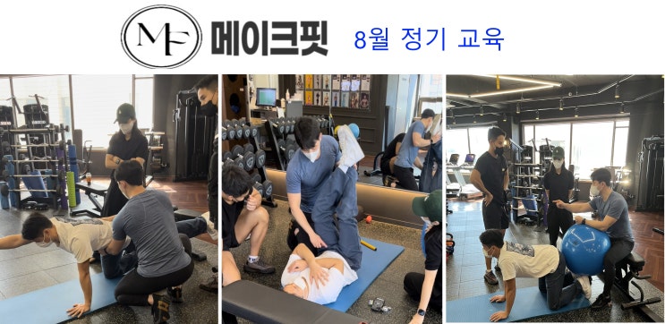 과천피티 메이크핏은 체형교정 및 재활운동 전문가입니다 매월 정기교육 중 네이버 블로그