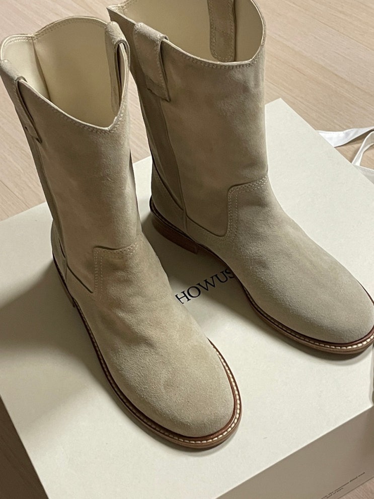 REVIEW : HOWUS _ WESTERN BOOTS (NUDE BRICK) : 네이버 블로그