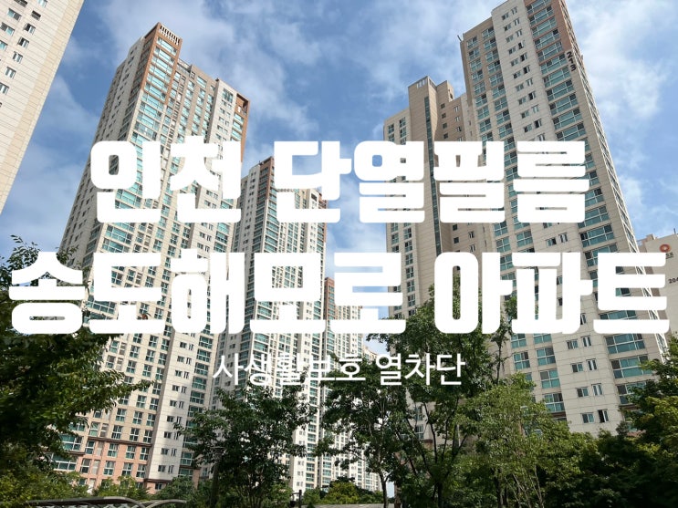 인천 단열필름 송도캐슬앤해모로 창문썬팅시공 아파트 햇빛 열기 사생활보호 한번에하는법 네이버 블로그