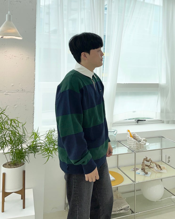 트렌디한 남자 가을 패션 커버낫 오버핏 맨투맨으로 데일리룩 네이버 블로그