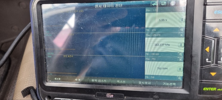 포터 2 P2102 스로틀 액추에이터 제어회로 이상 Dpf 막힘과대 출력 불량 엔진 경고등 확인 용인 처인구 카센터
