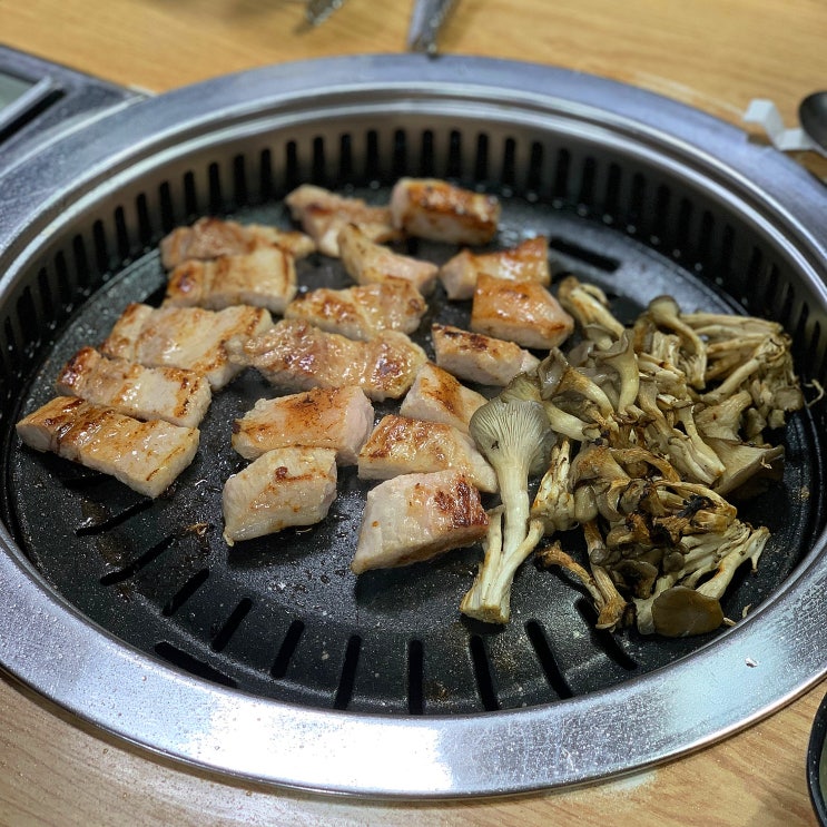 평택조개터맛집 된장박이진성집 특제 버섯구이 된장양념 삼겹살이 특별한 찐맛집 네이버 블로그