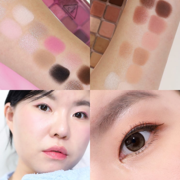 3ce 뉴테이크 섀도우팔레트 블러셔 신상 추천 크리에이티브 필터 모션 프레임 유스 핑크 네이버 블로그