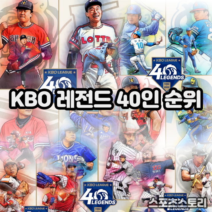 KBO 레전드 40인 순위와 명단 결과 (프로야구 40주년 기념) - 삼성라이온즈 선수의 순위는? 장효조와 구대성(한화이글스)는 ...