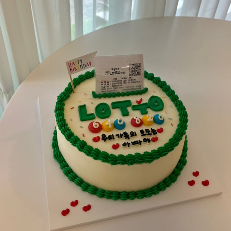 익산 부송동 레터링케이크 트윈카페 | 아빠 생일 기념 용돈케이크 💸 🎂 : 네이버 블로그