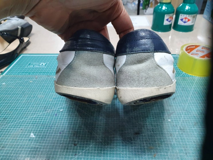 모던명품수선갤러리아백화점동쪽맞은편진주골든구스띠교체및밑창보강수선 명품운동화바닥보강 네이버 블로그