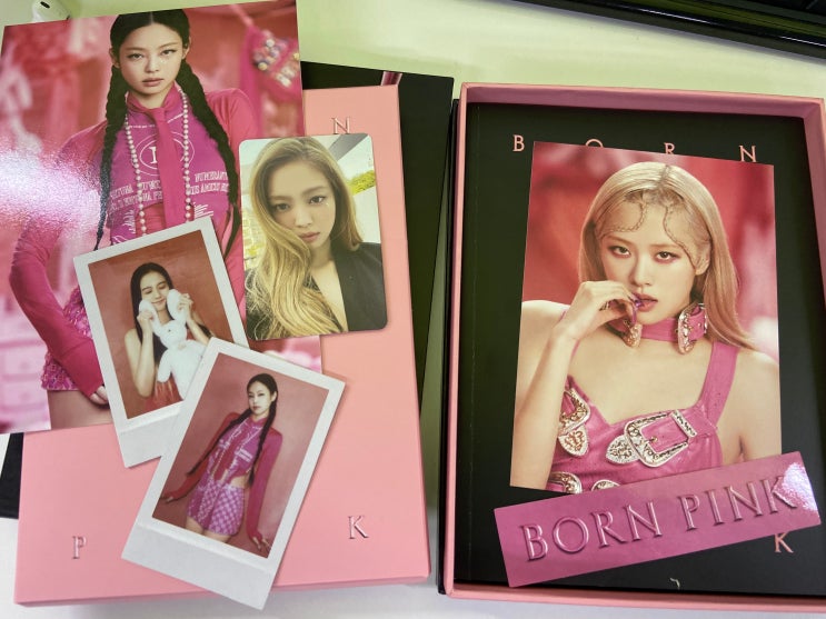 Blackpink 2nd Album Born Pink 블랙핑크 두번째 앨범 본핑크 앨범도착 언박싱 포토카드 네이버 블로그