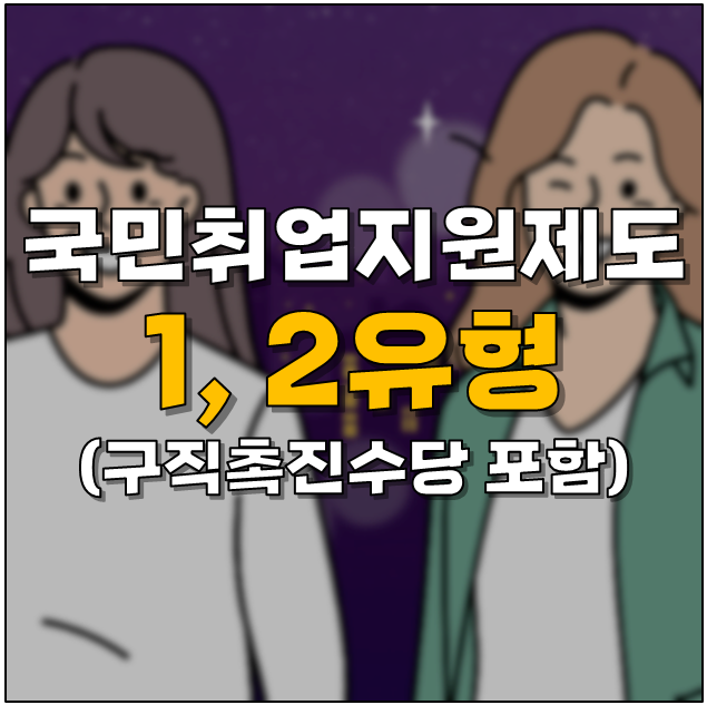 국민취업지원제도 1유형 2유형 구직촉진수당 정리했습니다 네이버 블로그
