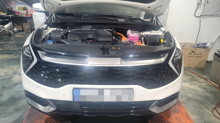 스포티지 NQ5 하이브리드 첫 엔진오일 교환 : 네이버 블로그