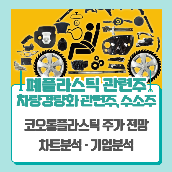 폐플라스틱 관련주 차량경량화 관련주 수소주 코오롱플라스틱 주가 차트분석 네이버 블로그