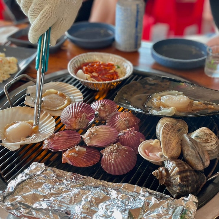 을왕리 맛집 을왕리신공항회조개구이 24시간 운영하는 을왕리해수욕장 조개구이and칼국수 오션뷰 맛집 네이버 블로그