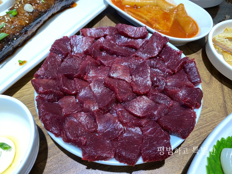 경산 뭉티기 맛집 ‘최윤숙안동생고기 푸짐한 상차림에 생고기와 육회가 맛있는 곳 네이버 블로그