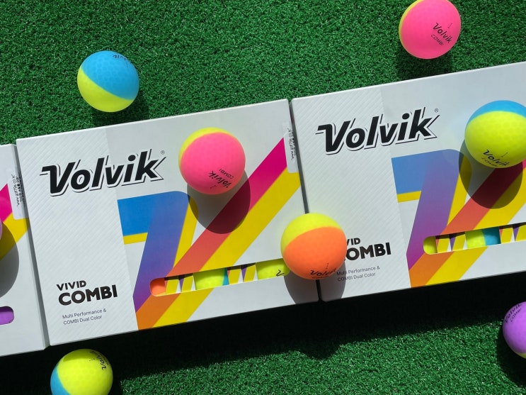 볼빅 컬러 반반 볼 비비드콤비 3피스 골프 공 추천 Volvik Vivid Combi : 네이버 블로그