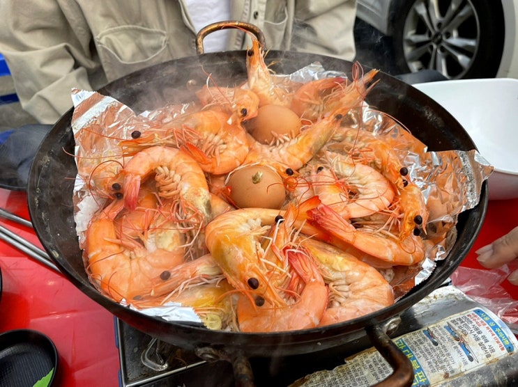 광주 새우구이 맛집 수완지구 왕새우직판장 야외포차에서 한 잔새우 라면 볶음밥 필수 네이버 블로그