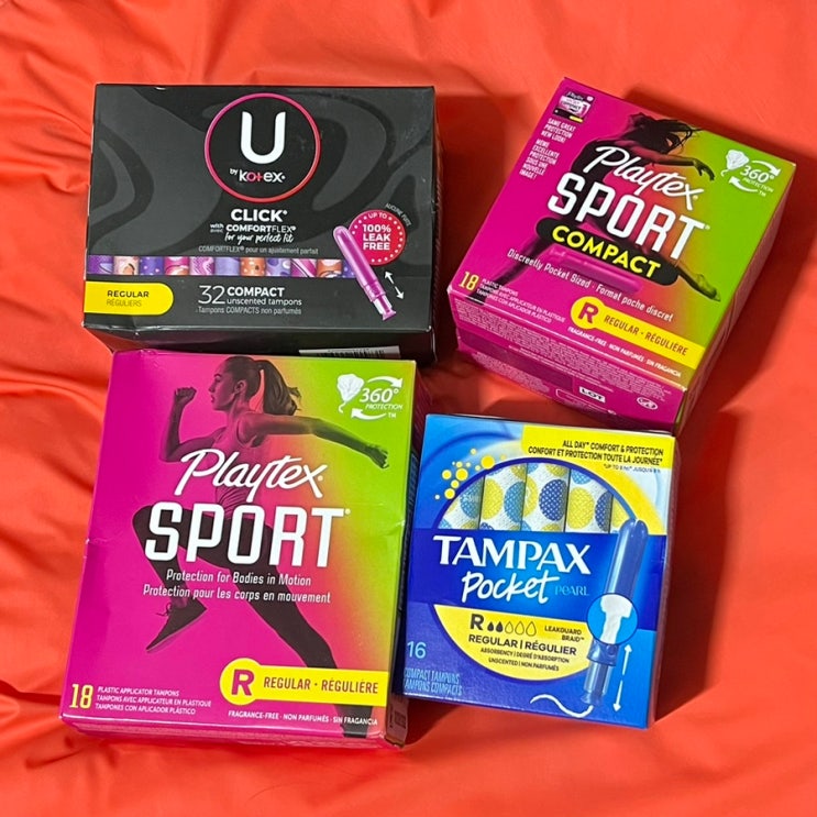 [U by kotex/ Playtex sport/ TAMPAX] 탐폰 리뷰 : 네이버 블로그