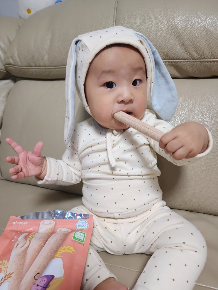 미니의 최애간식 :: 오래먹는 롱떡뻥 8개월 아기간식으로 좋아요 : 네이버 블로그