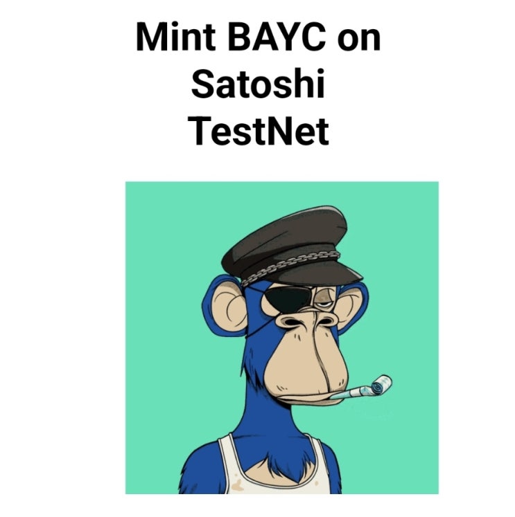 사토시코어테스트넷 BAYC-NFT, 민팅후 지갑에 등록해보기!! : 네이버 블로그