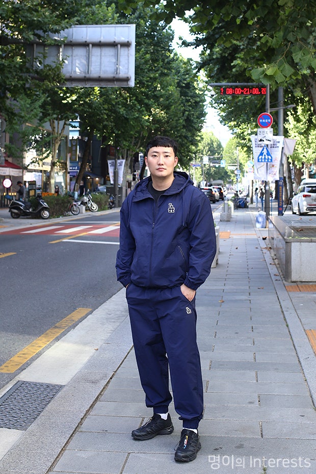 남성바람막이 남자바지 셋업 연출이 가능한 Mlb 트레이닝세트 네이버 블로그