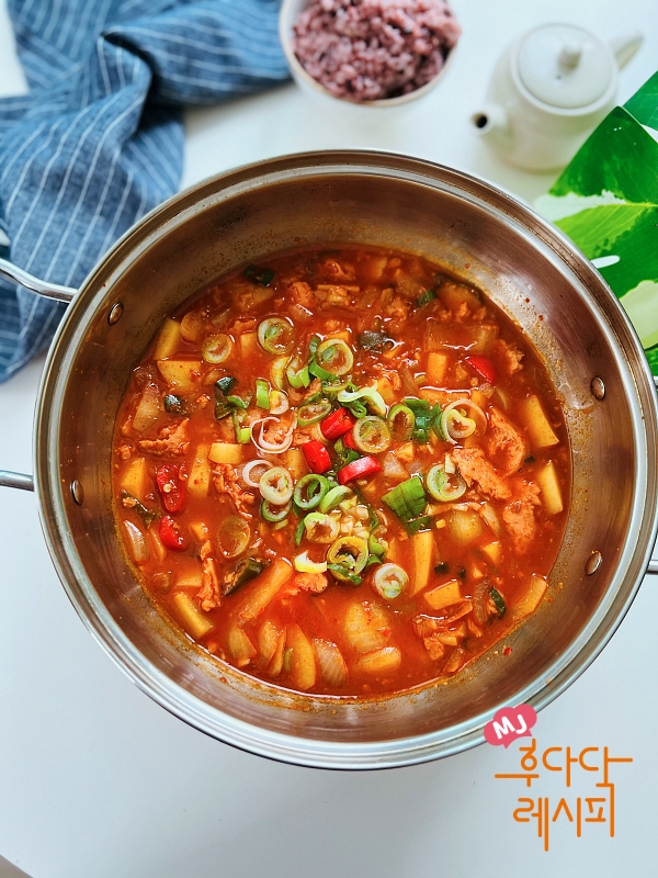 백종원 감자짜글이 스팸짜글이 백종원 고추장찌개 레시피 스팸 감자 요리 네이버 블로그