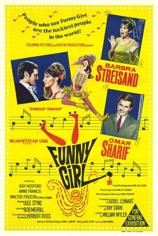 실화바탕영화 화니 걸 Funny Girl, 1968/이 작품으로 아카데미여우주연상 수상한 바브라 스트라이샌드의 멋진노래감상 ...