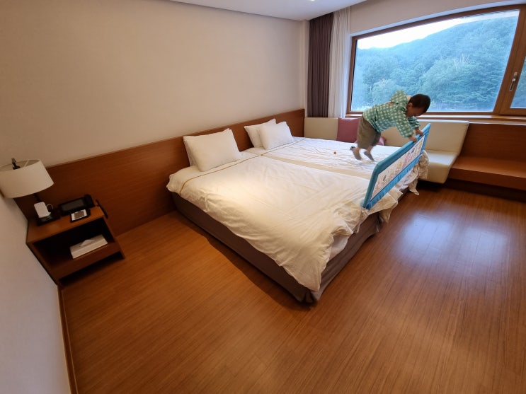 용평리조트 드래곤밸리 호텔 객실 그리고 조식뷔페 더샬레 아기 침대가드 네이버 블로그