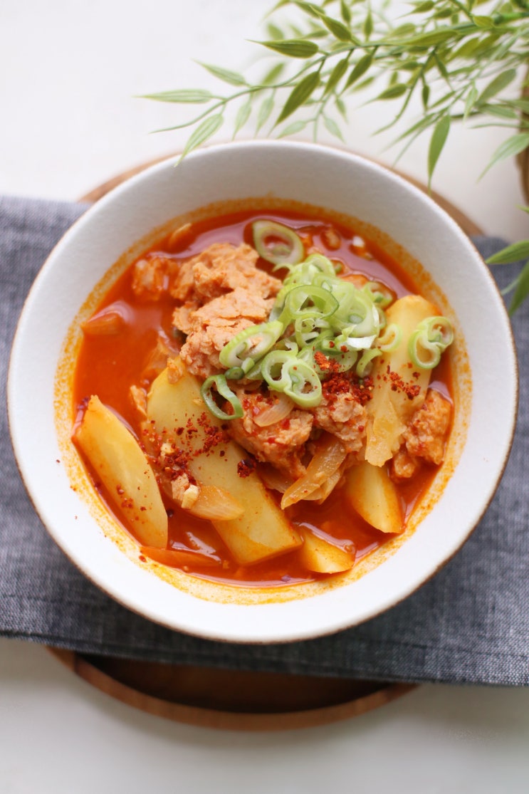 백종원 감자짜글이 찌개 스팸짜글이 백종원 스팸 감자고추장찌개 레시피 스팸요리 네이버 블로그