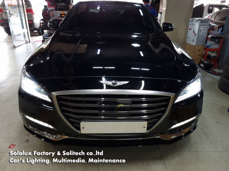 제네시스DH, G80 HID 라이트, 이제 어둡게 다니실 필요 없죠. 솔라룩스D1S HID광량업그레이드 제품으로 라이트 2배 밝게 LED라이트보다 밝게 : 네이버 블로그