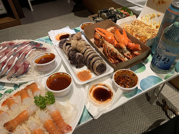 제주동문시장 먹거리 금호정육점 막창순대마농랍스터구이돼지고기김치말이딱새우회고등어회충무김밥 후기 내돈내산 네이버 블로그