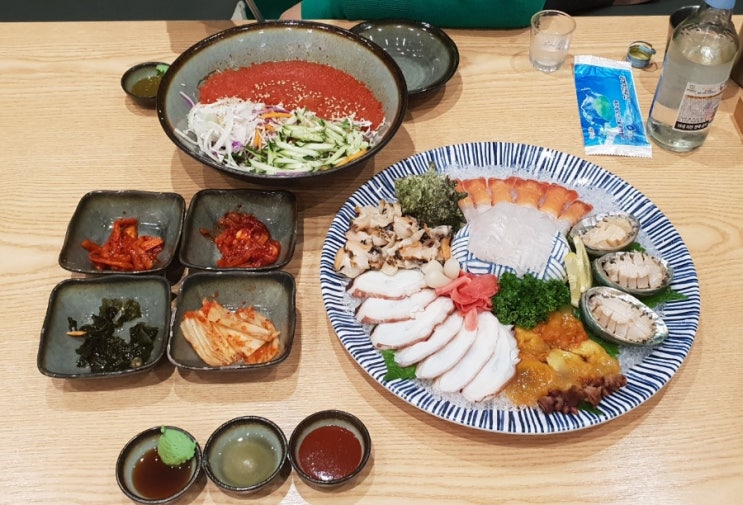 제주협재해수욕장 맛집 바다해찬에서 해물모듬에 한라산 마시다 그리고 블루하와이호텔 후기 네이버 블로그