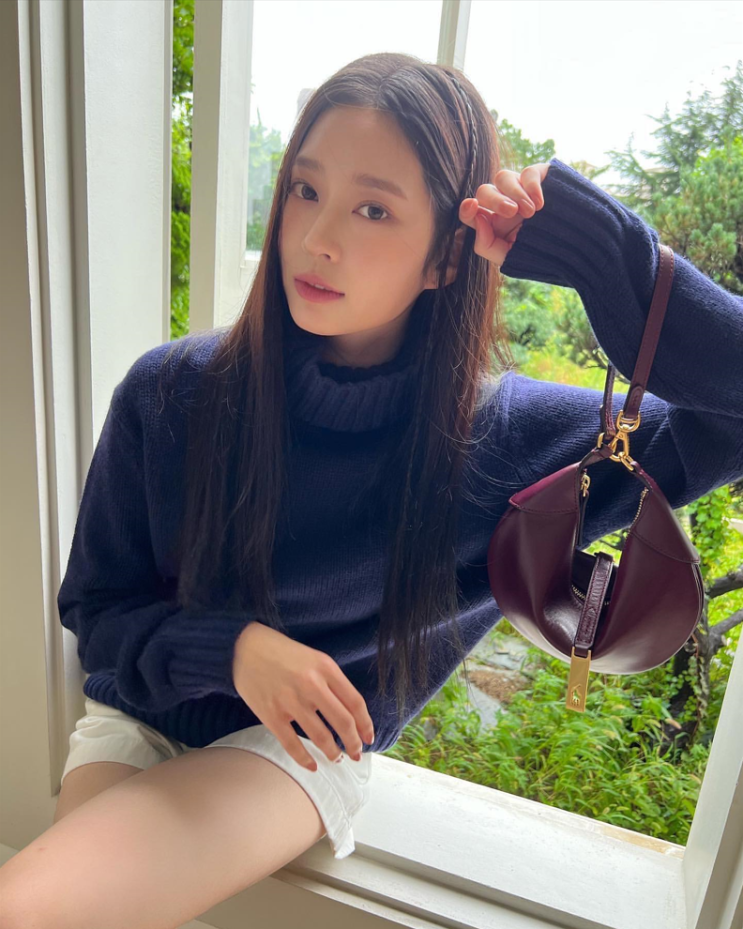 김민주 크리스탈 인스타그램 가방 패션 폴로 랄프 로렌 폴로 Id 미니 숄더 백 가을 데일리백으로 너무 예뻐요