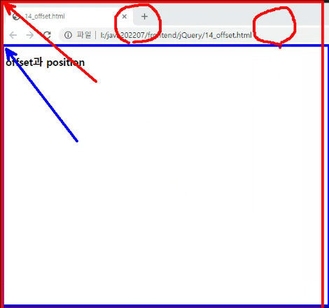 [jQuery] - offset 과 position : 네이버 블로그