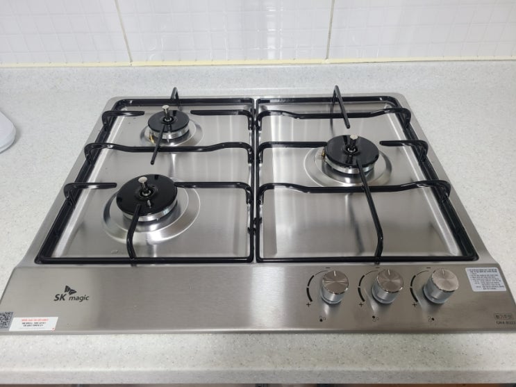 가스오븐 가스쿡탑 sk매직 GRA-B323KD 빌트인 가스렌지교체 했어요 : 네이버 블로그