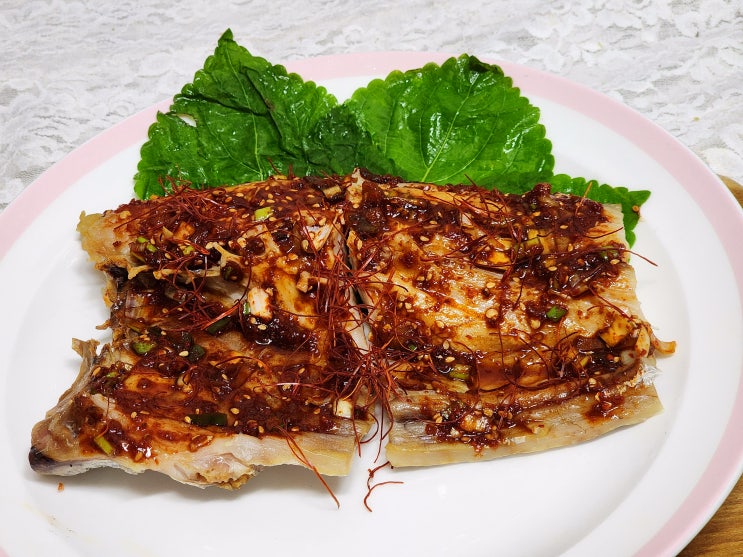 생선찜 양념 만들기 반건조 민어요리 반건조민어찜 만드는법 네이버 블로그