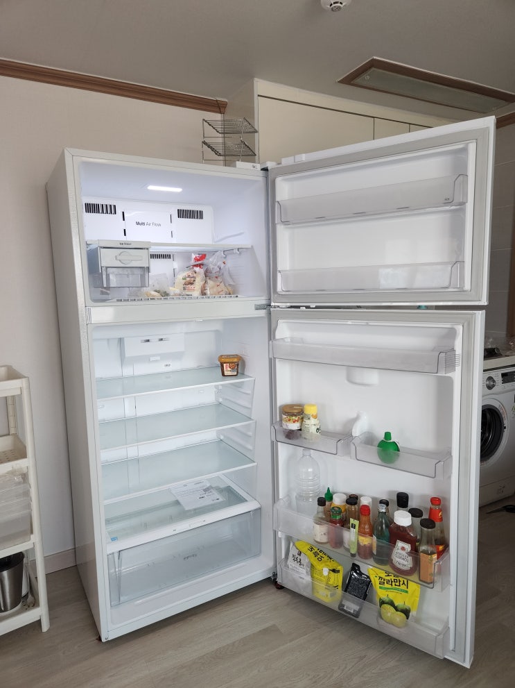 자취 냉장고 : LG B502W33 (1인 가구의 507L 냉장고 사용 후기) : 네이버 블로그